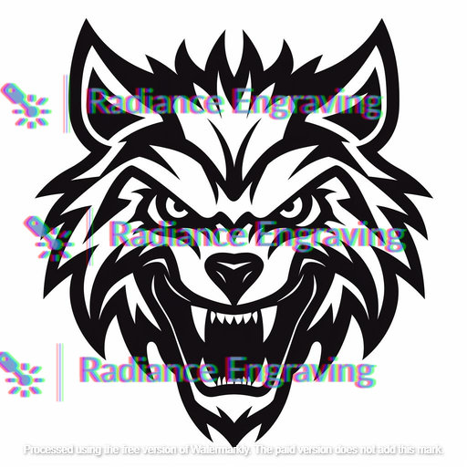40 modèles de gravure laser loups premium : PNG haute résolution et ...