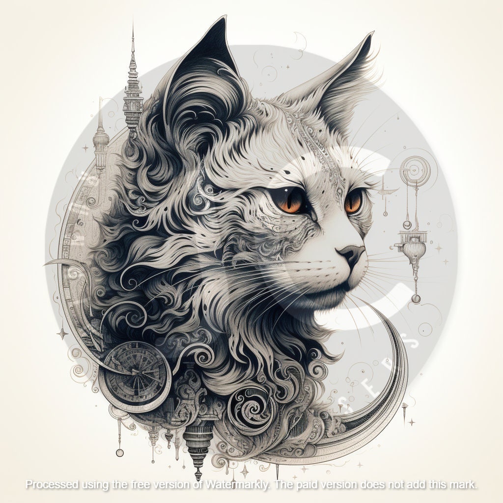 10 Halloween Cat Engraving Templates | Laser-ready | PNG & SVG Files - Etsy