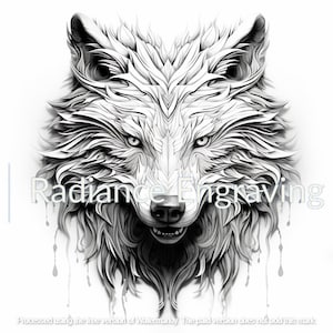 Detailed 3D Wolf Laser Engraving Templates - Etsy