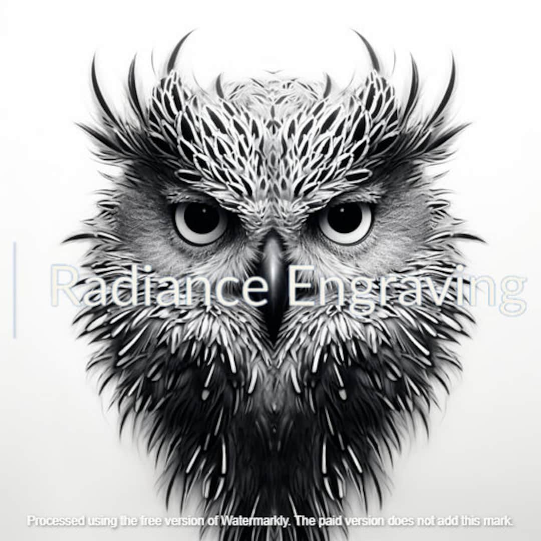 Premium 3D Owl Engraving Pattern – Laser Cut Ready Files - Etsy