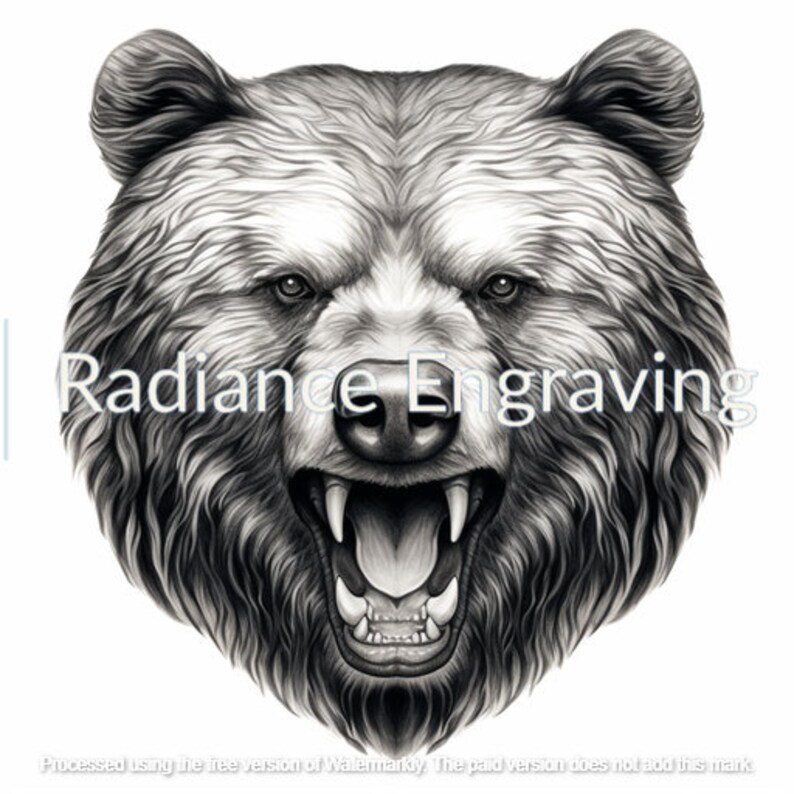 Detailed 3D Bear Laser Engraving Templates - Etsy