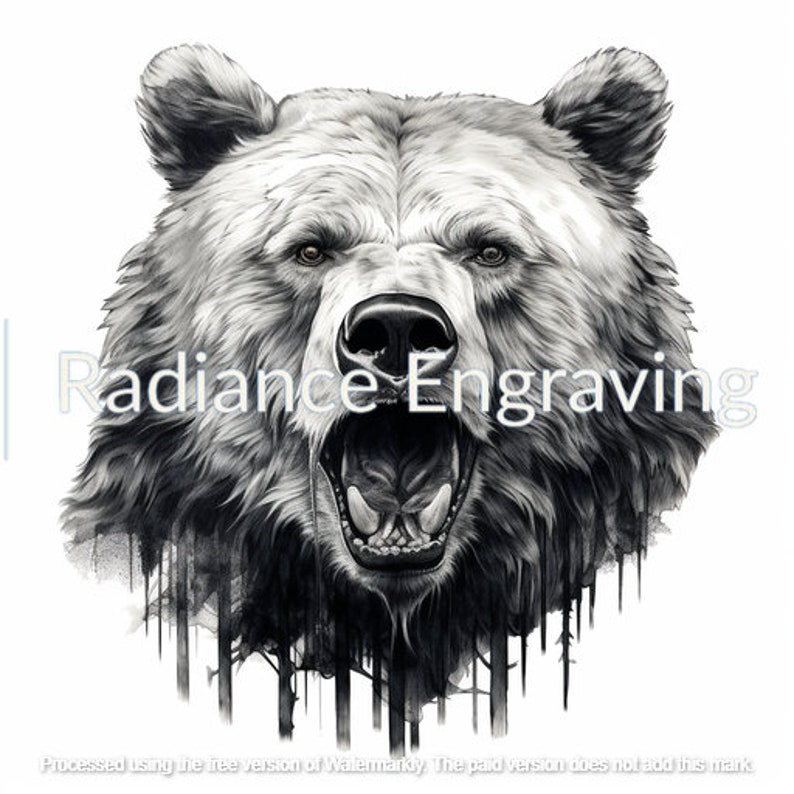 Detailed 3D Bear Laser Engraving Templates - Etsy