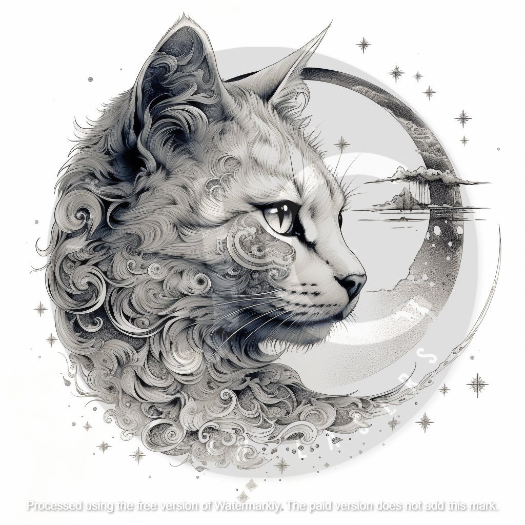 10 Halloween Cat Engraving Templates | Laser-ready | PNG & SVG Files - Etsy