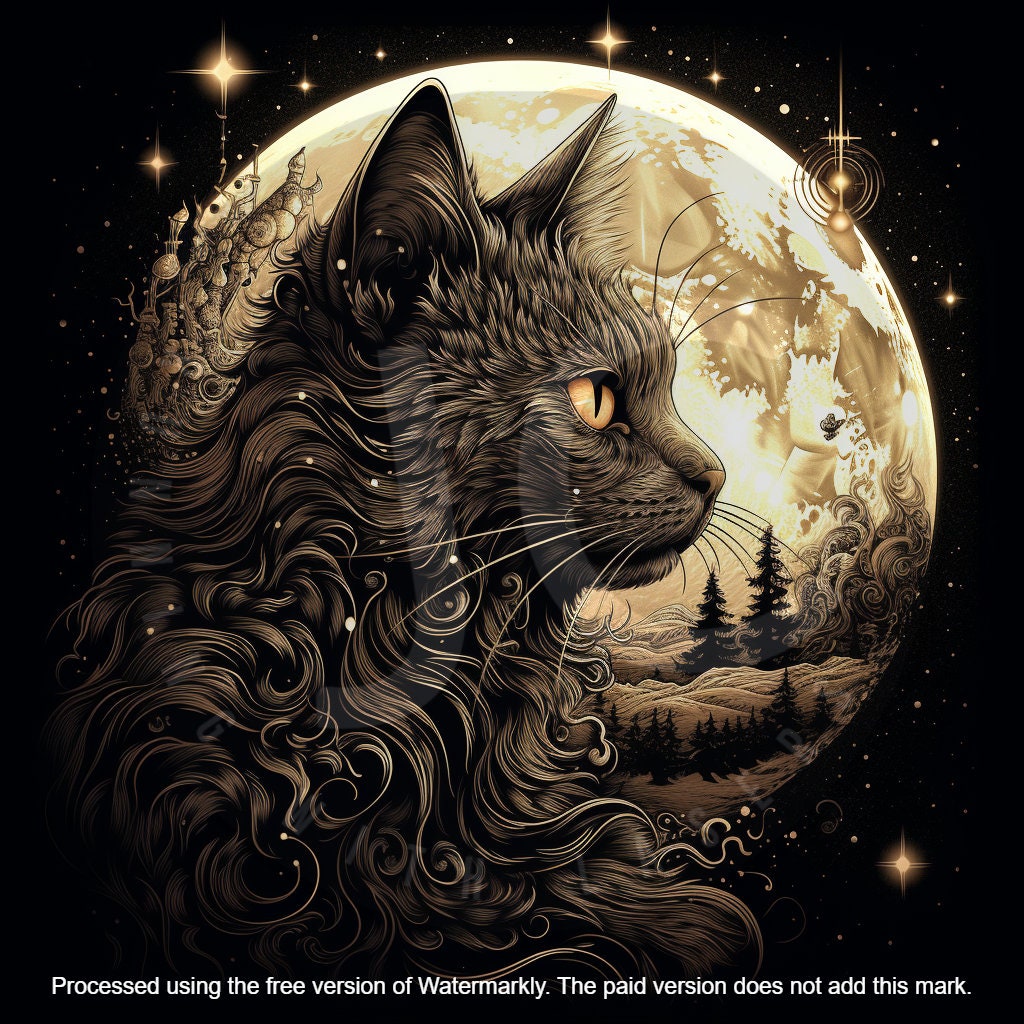 10 Halloween Cat Engraving Templates | Laser-ready | PNG & SVG Files - Etsy