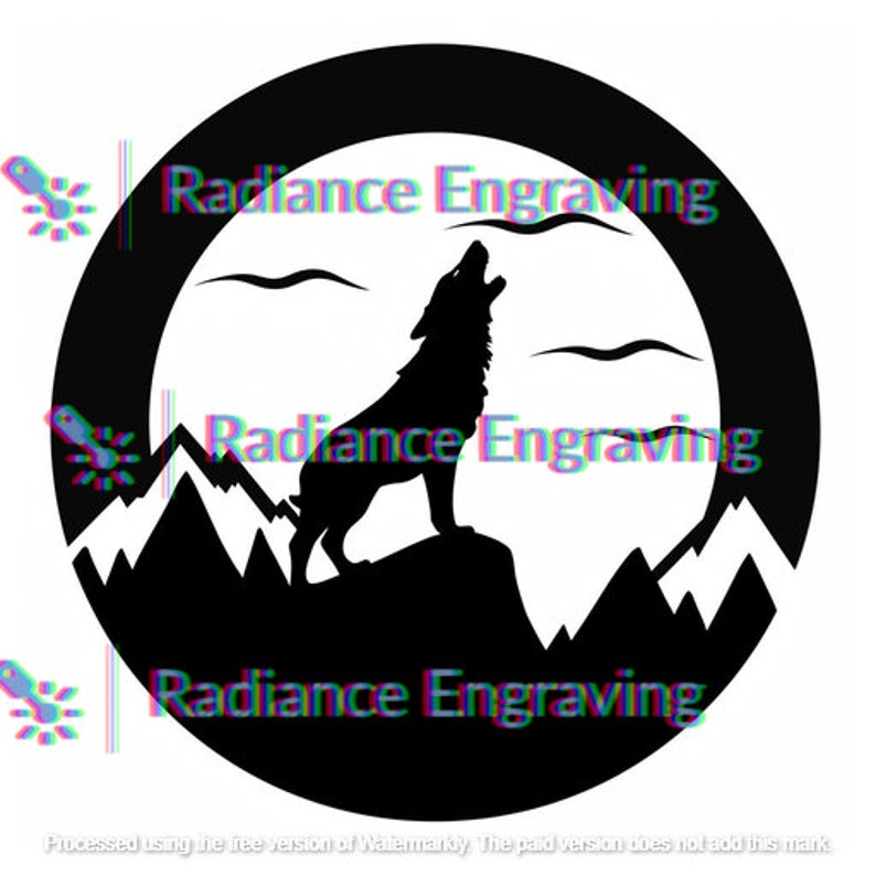 40 modèles de gravure laser loups premium : PNG haute résolution et ...