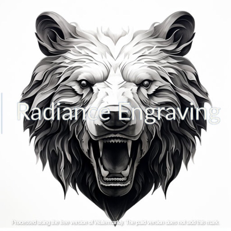 Detailed 3D Bear Laser Engraving Templates - Etsy