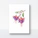 ORIGINAL Watercolor Painting of Fuchsia Flower, Botanical Fine Art ...