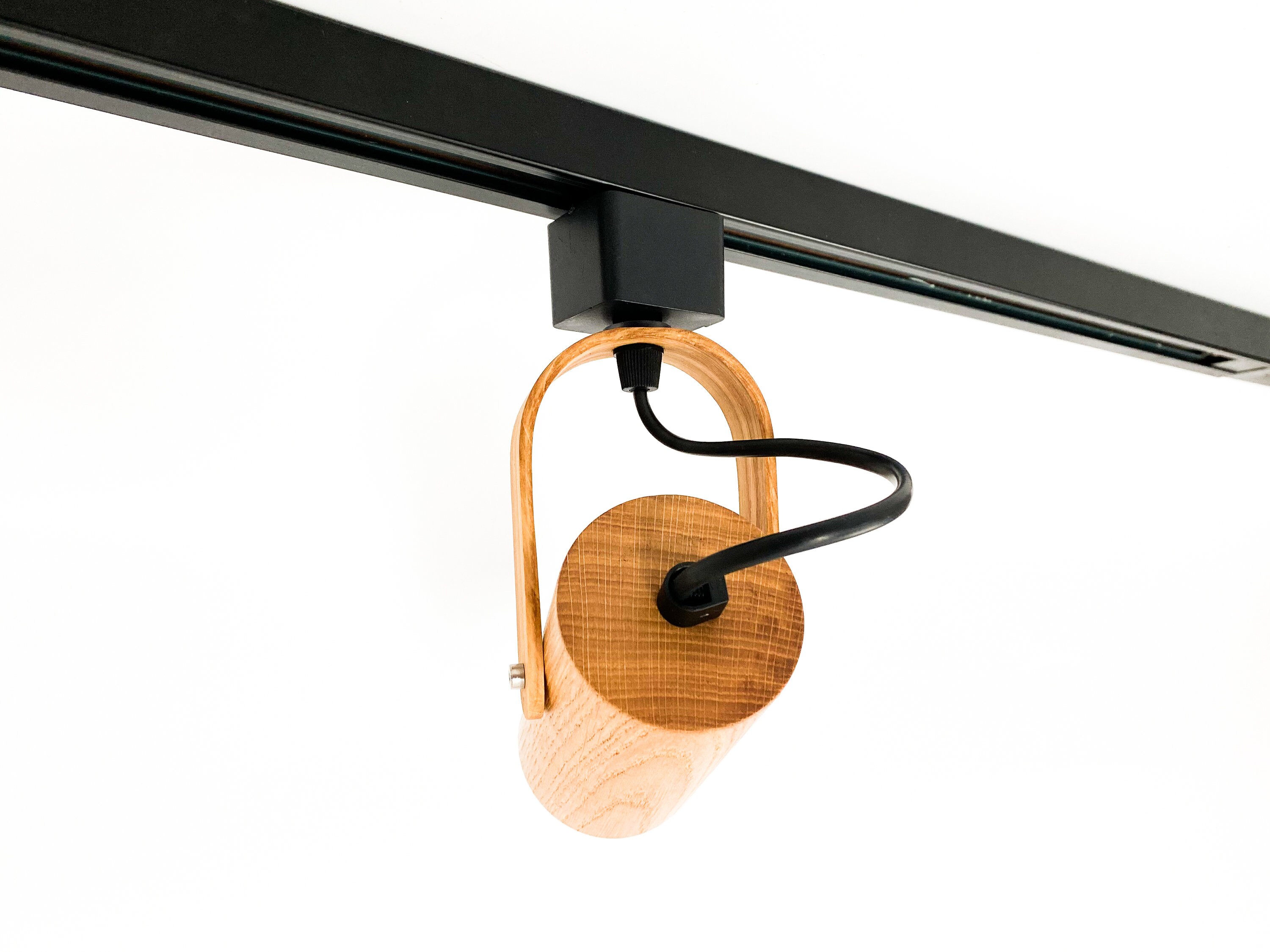 Tracking Ceiling Wooden Spot Light - Etsy