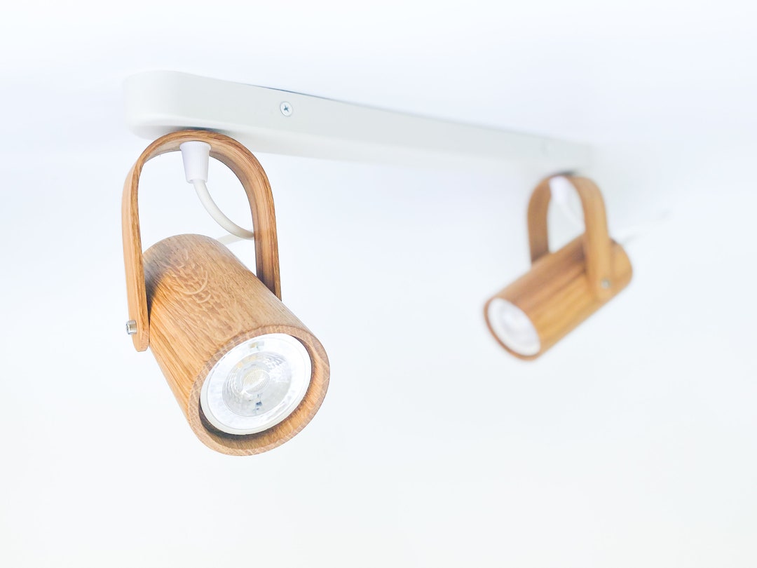 Ceiling Wooden LED Spot Lights - Etsy