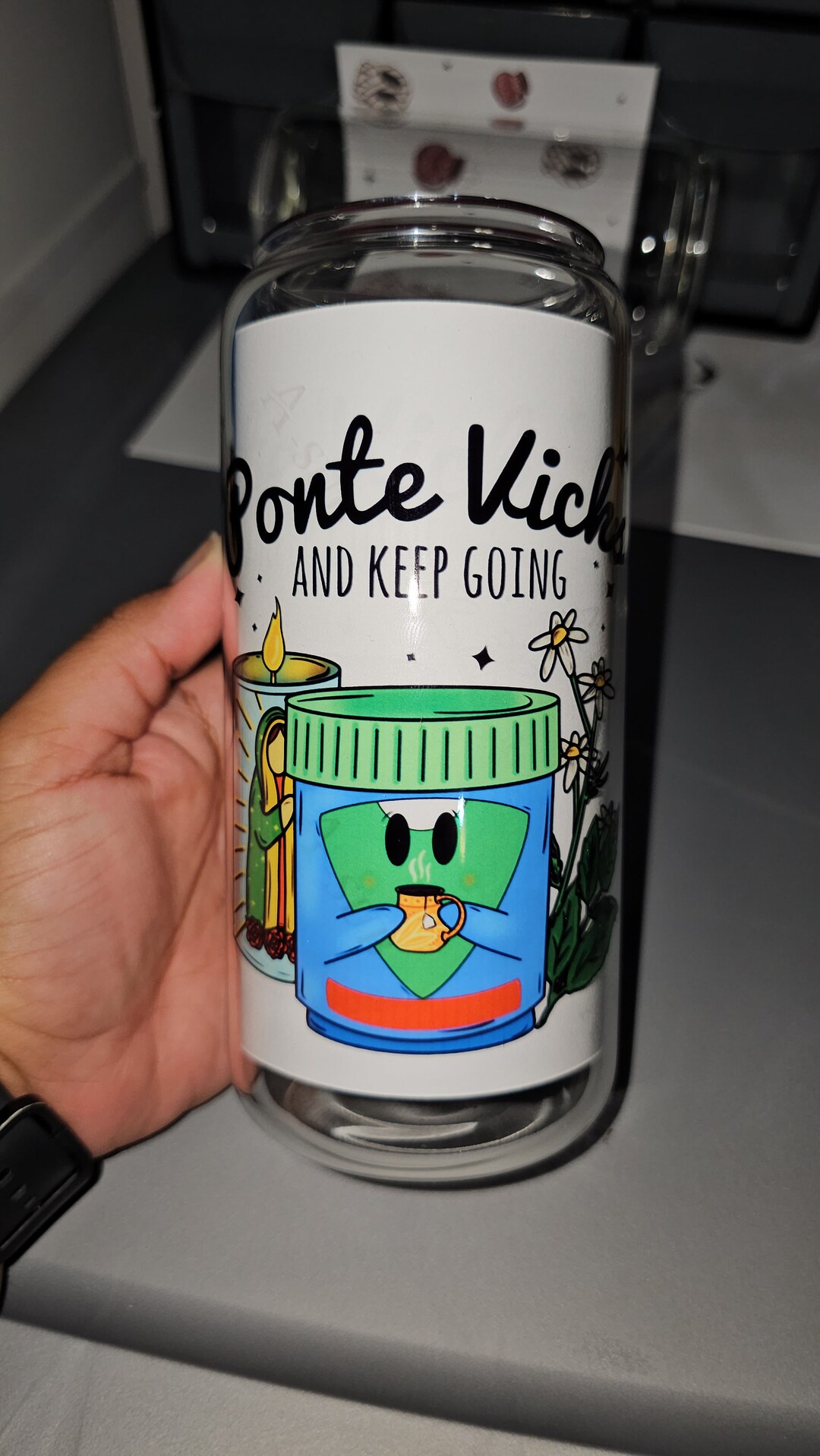 Ponte Vicks 20 Oz Libbey Clear Glass Can With Bamboo Lid - Etsy