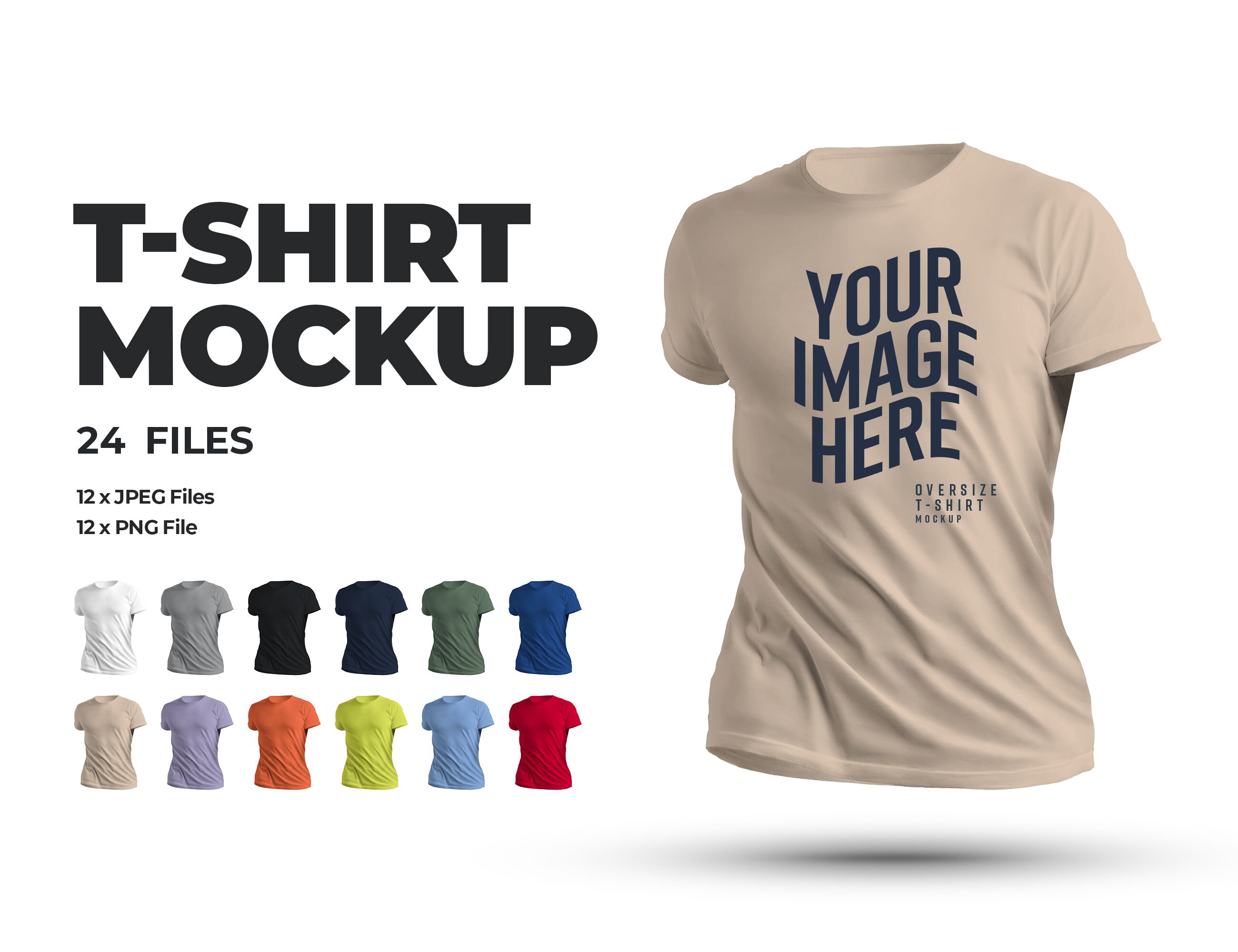 T-shirt Model Mock up in 3D Style, Bundle 24 Mockup T-shirt, Mockup ...