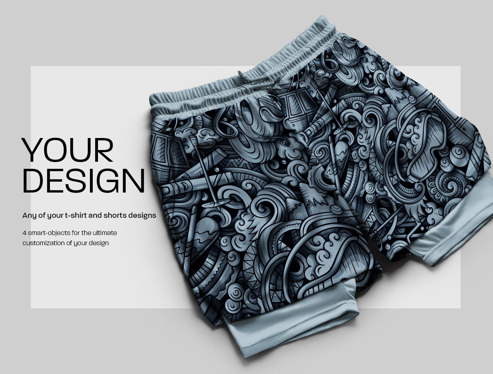 Shorts Mockup Set 8 PSD Files - Etsy
