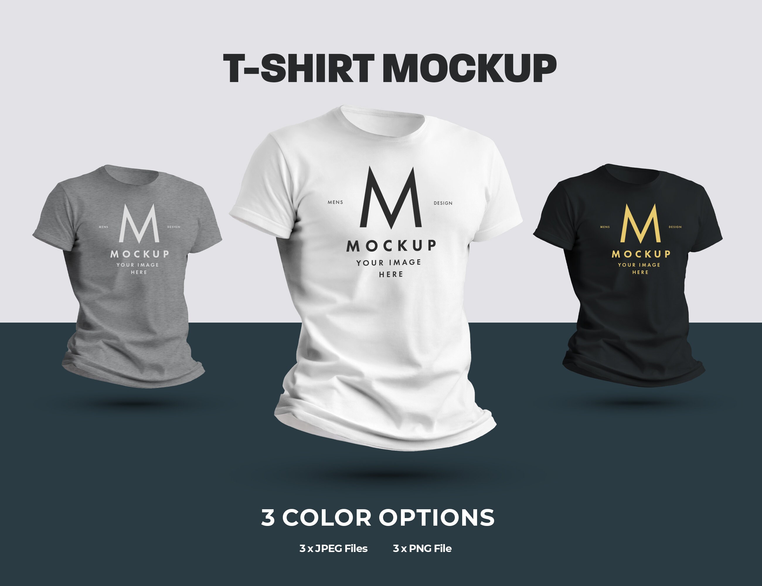 3D Floating T-shirt Mockup on a White and Transparent Background High ...