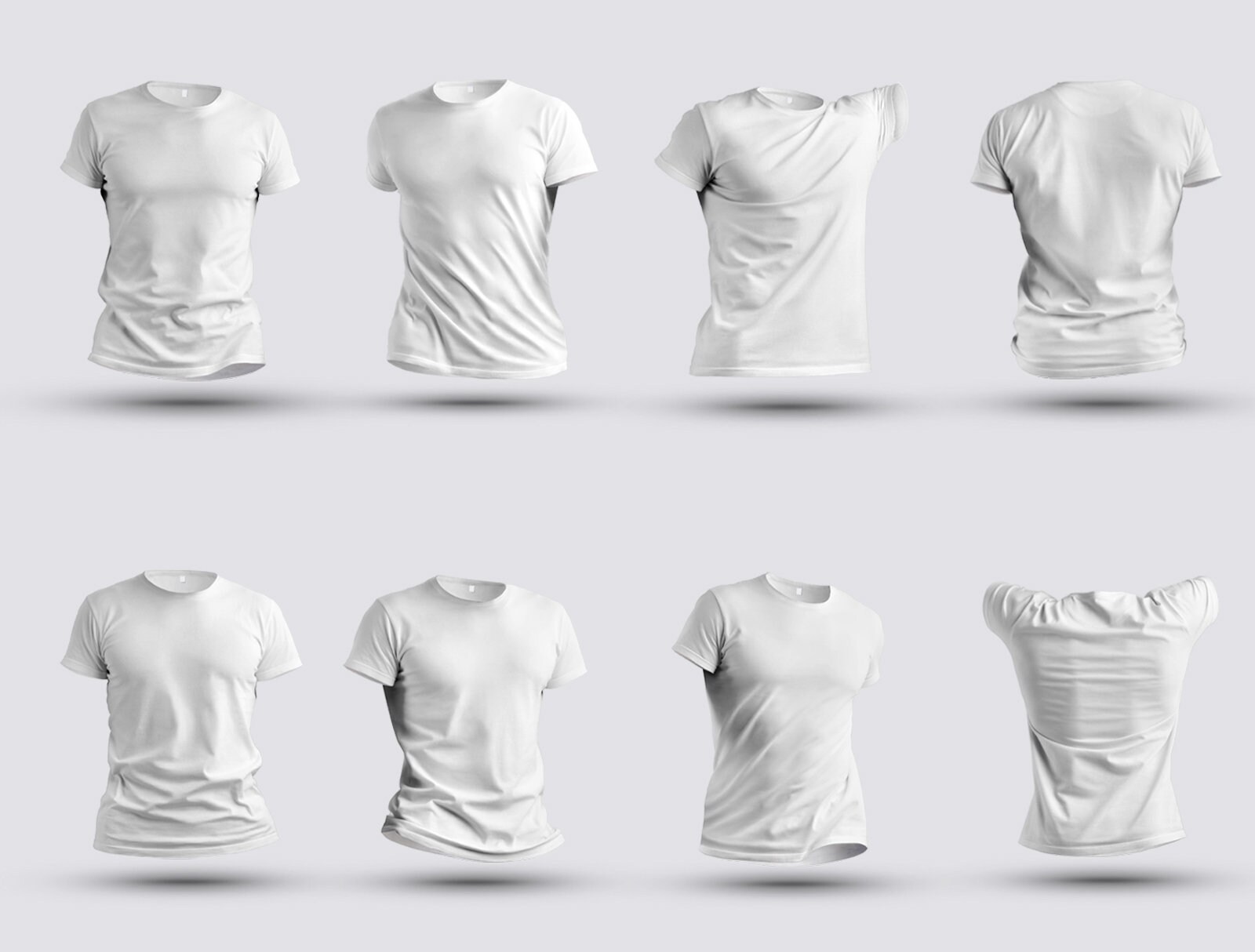 Ghosted Tshirt Mockups-psd Shirt Mockup-front Back Side Mockup Men-high ...