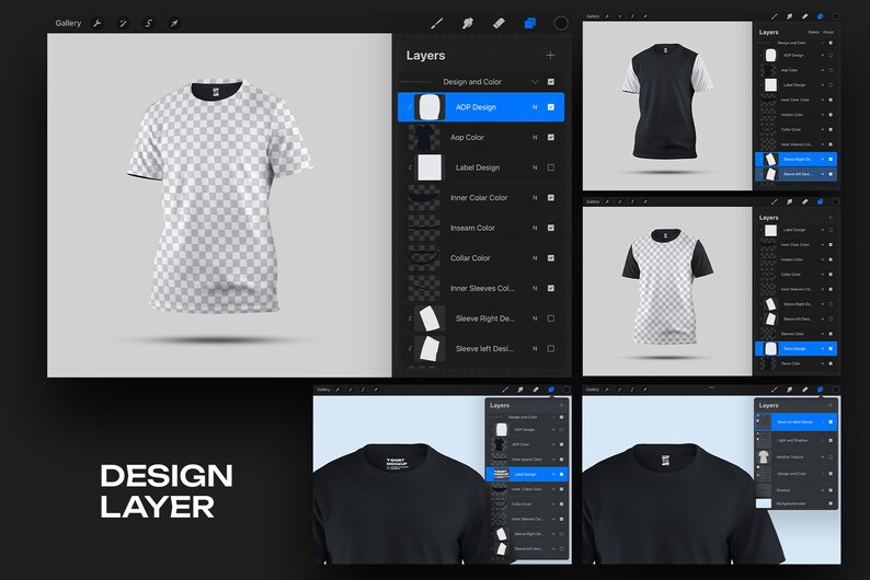 Mockups Man T-shirt for Procreate - Etsy
