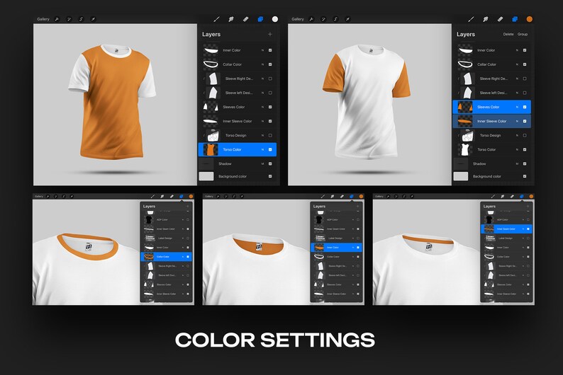 Mockups Man T-shirt for Procreate - Etsy