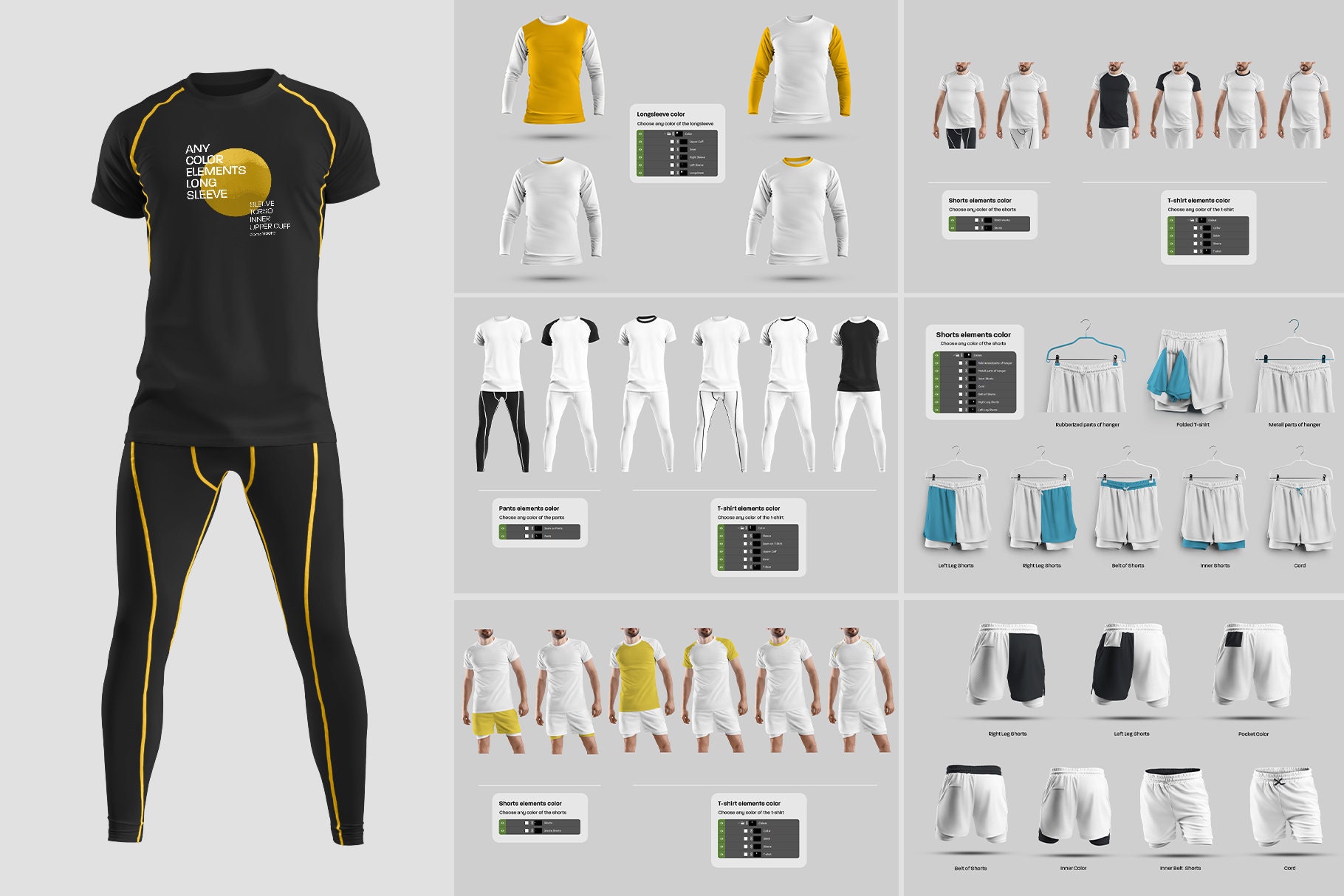 Activewear Mockup Bundle PSD - Etsy