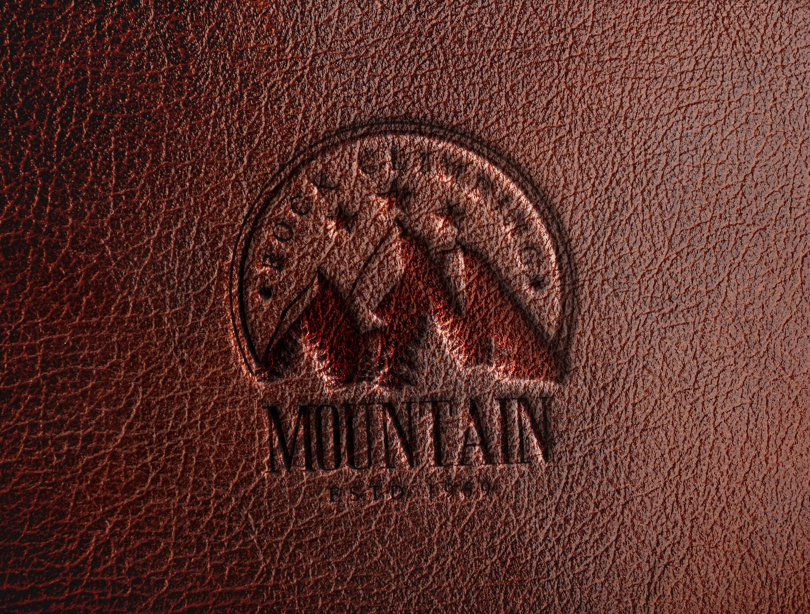 PSD Leather Stamp Logo Mockup Embossed Leather Mockup Leather Branding ...