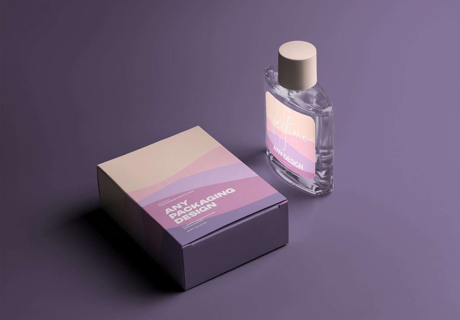 Perfume Bottle and Box Mockup PSD - Etsy