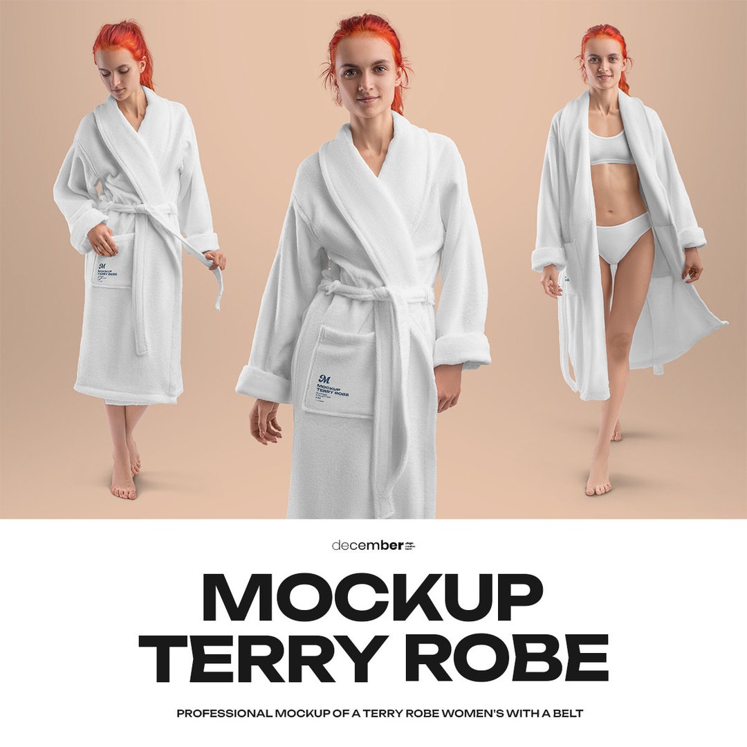 Terry Robe Mockup - Customize Colors - PSD Mockup - Etsy