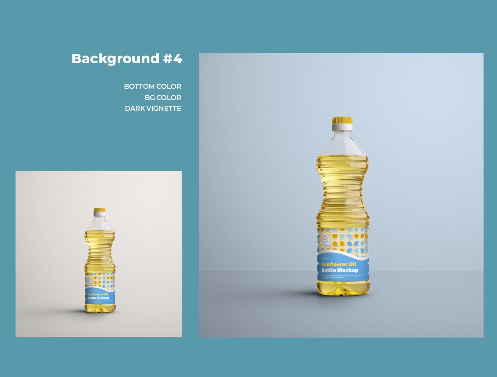 Sunflower Cooking Oil Bottle Mockup PSD - Etsy