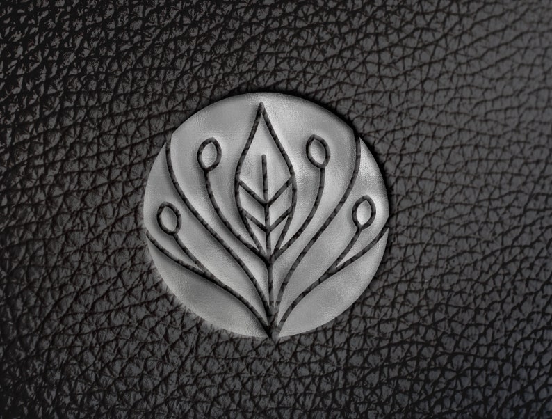 PSD Leather Stamp Logo Mockup Embossed Leather Mockup Leather Branding ...