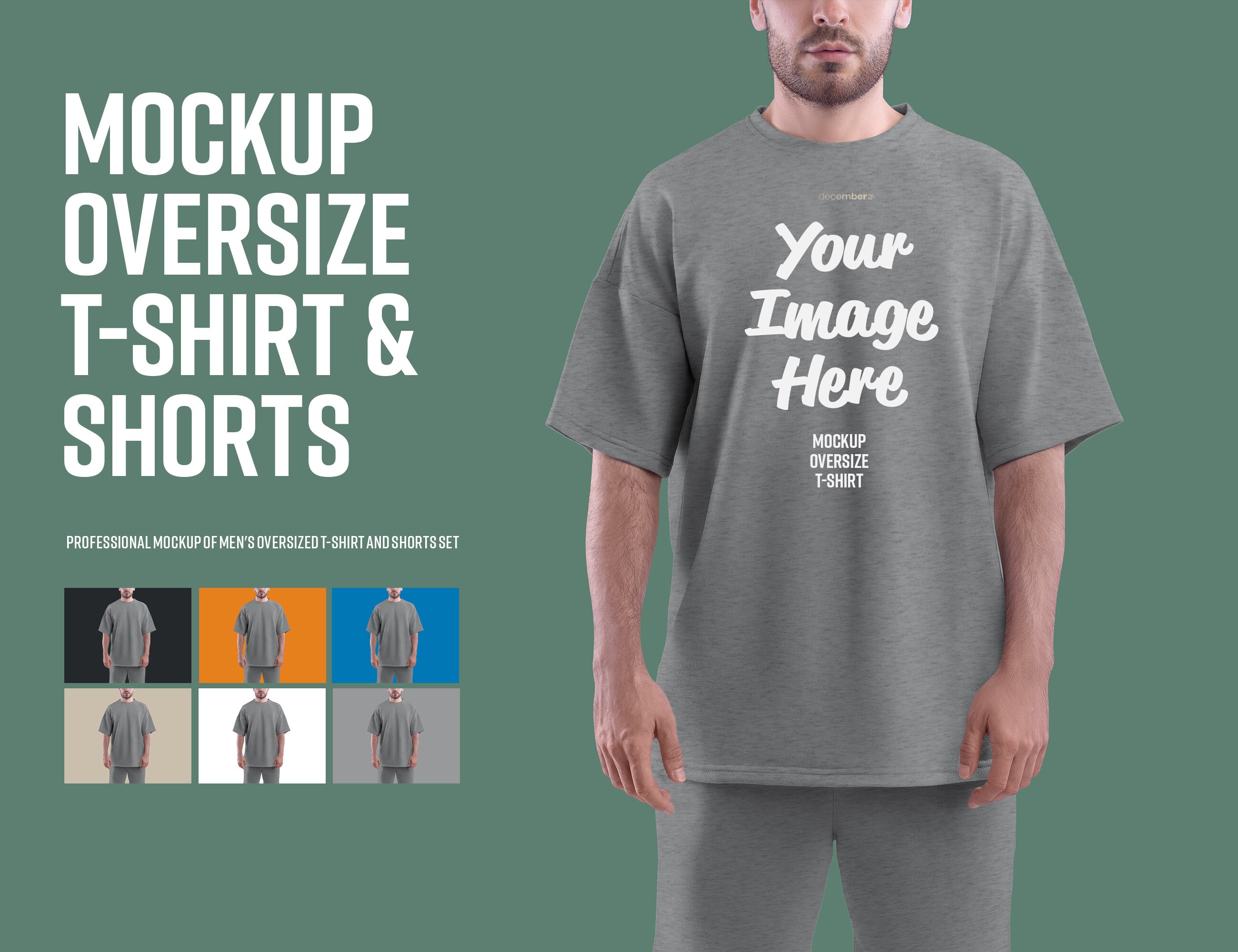 Oversized Mockup Bundle, T Shirt Mockup, Studio Mockup, Oversized Tee ...