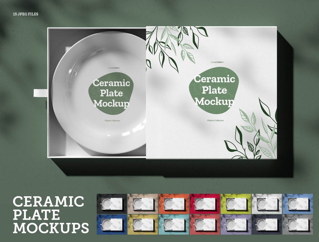 Dinner Plate Mock-up Packaging Plate Box - Etsy