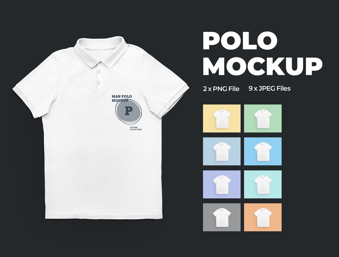 Golf Shirt Mockup, Polo Mockup, Mockup Bundle, Polo Shirt Mockup ...