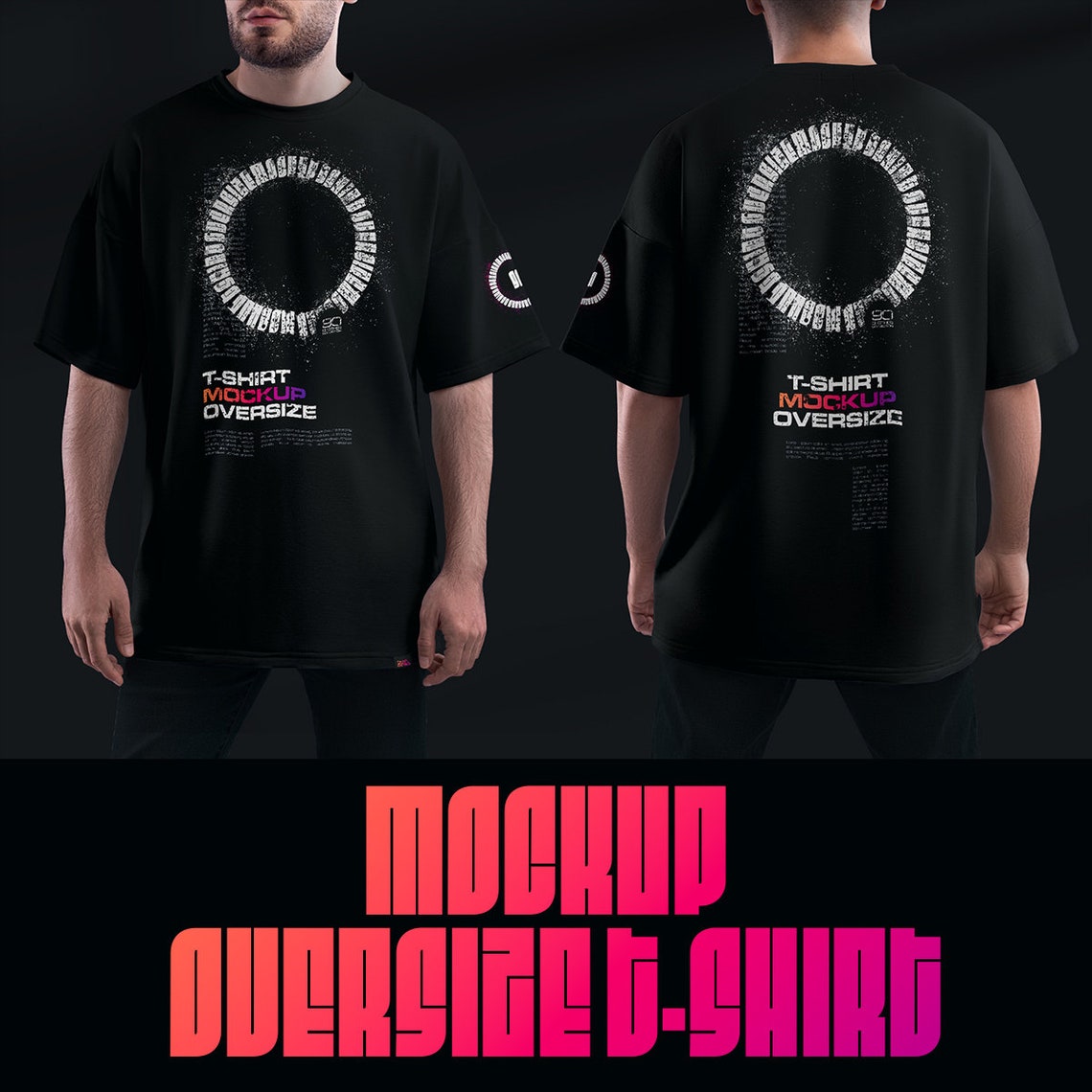 Streetwear T-shirt Mockups Men - PSD Smart Object Mockup for Design ...