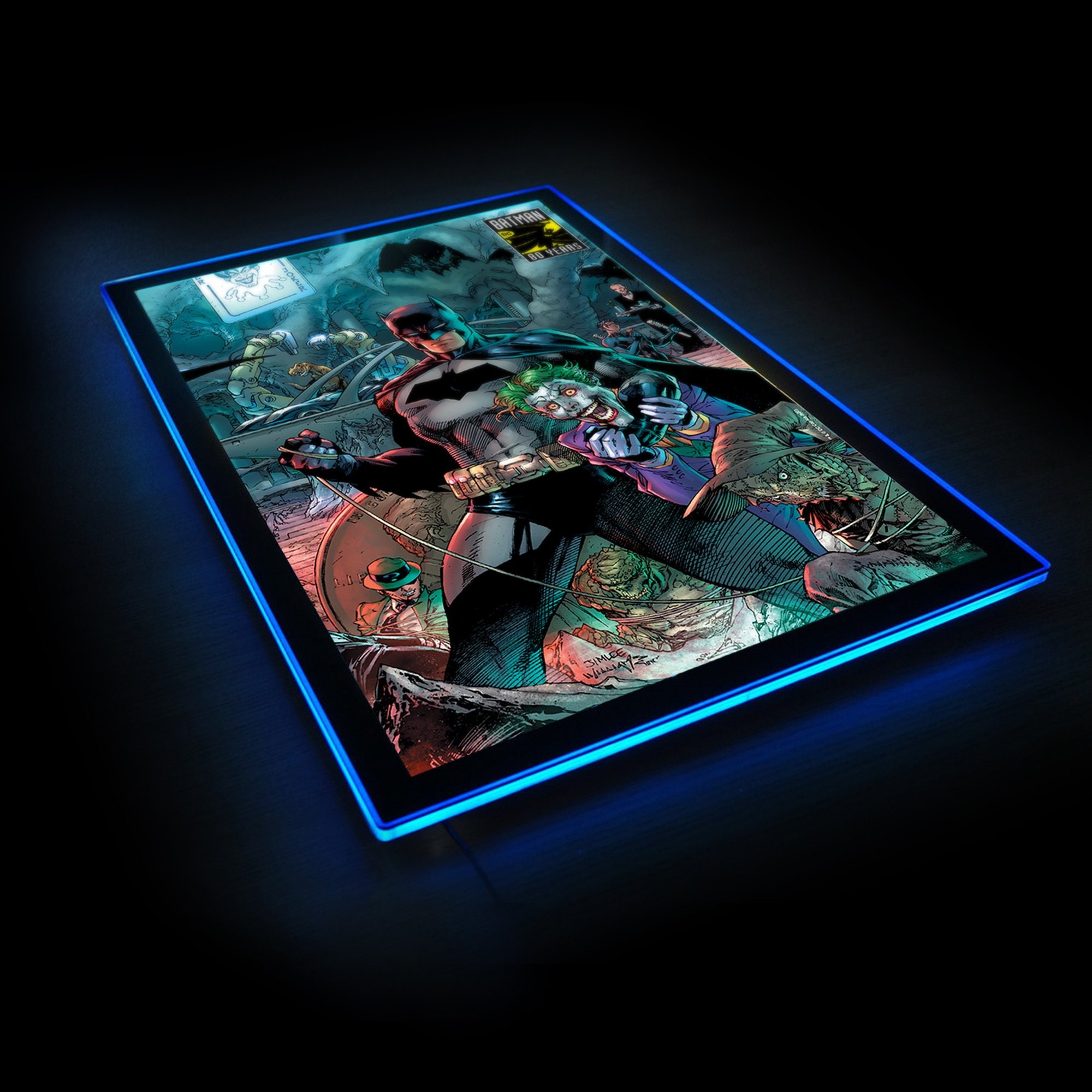 Batman Poster Light Led Illuminated Wall Art 02 - Etsy