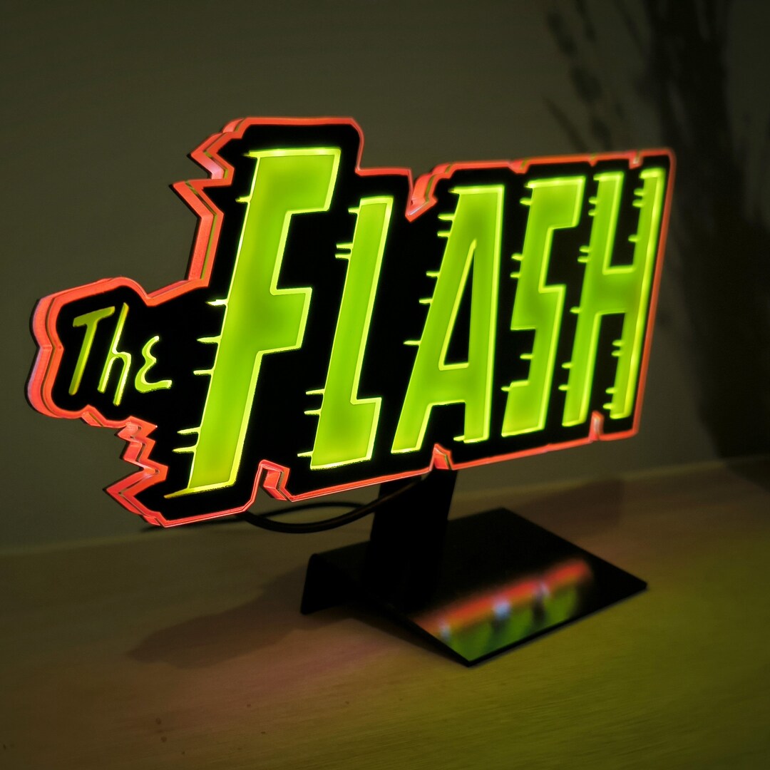 DC Vintage the Flash LED Logo Light - Small - Etsy