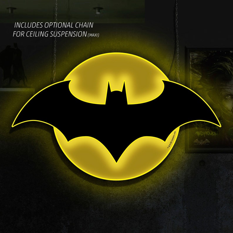 BATMAN DC Comics Batsign LED Halo Light large - Etsy Australia