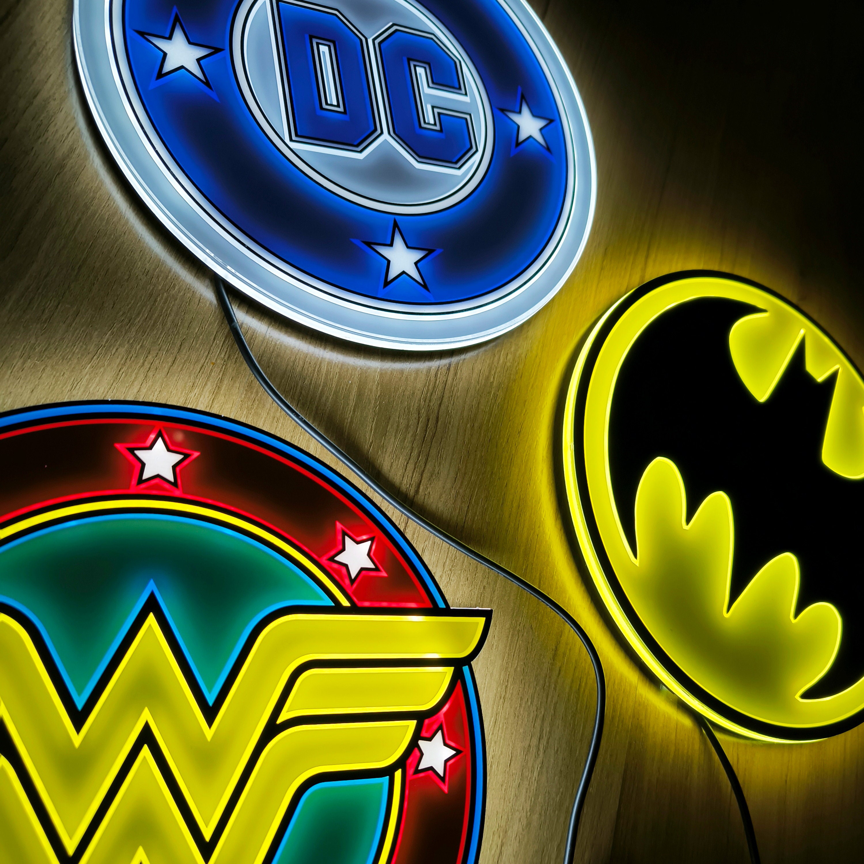 DC Vintage LED Logo Light - Circular - Etsy
