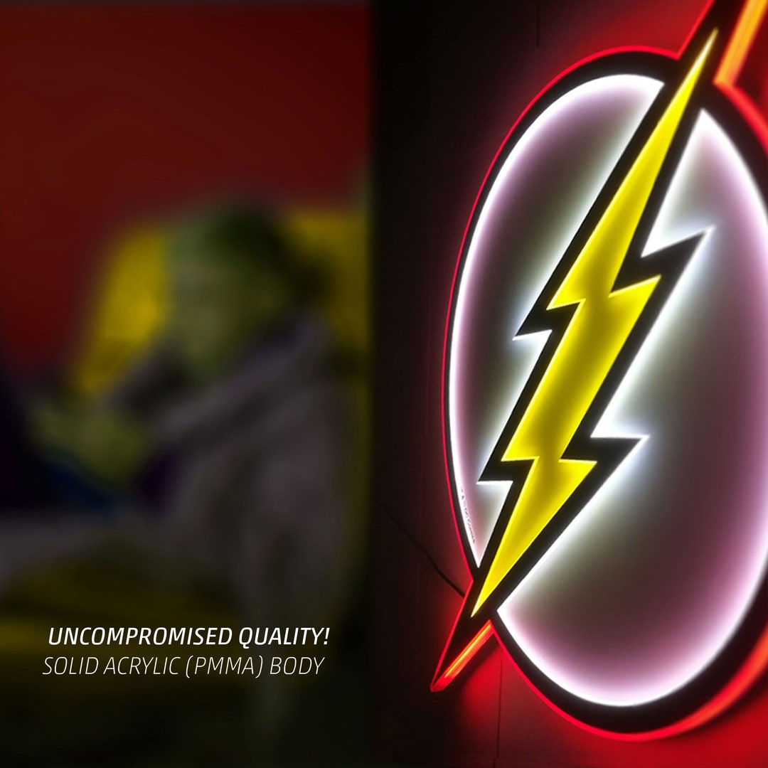 The FLASH DC Comics Thunderbolt LED Halo Light (large) - Etsy