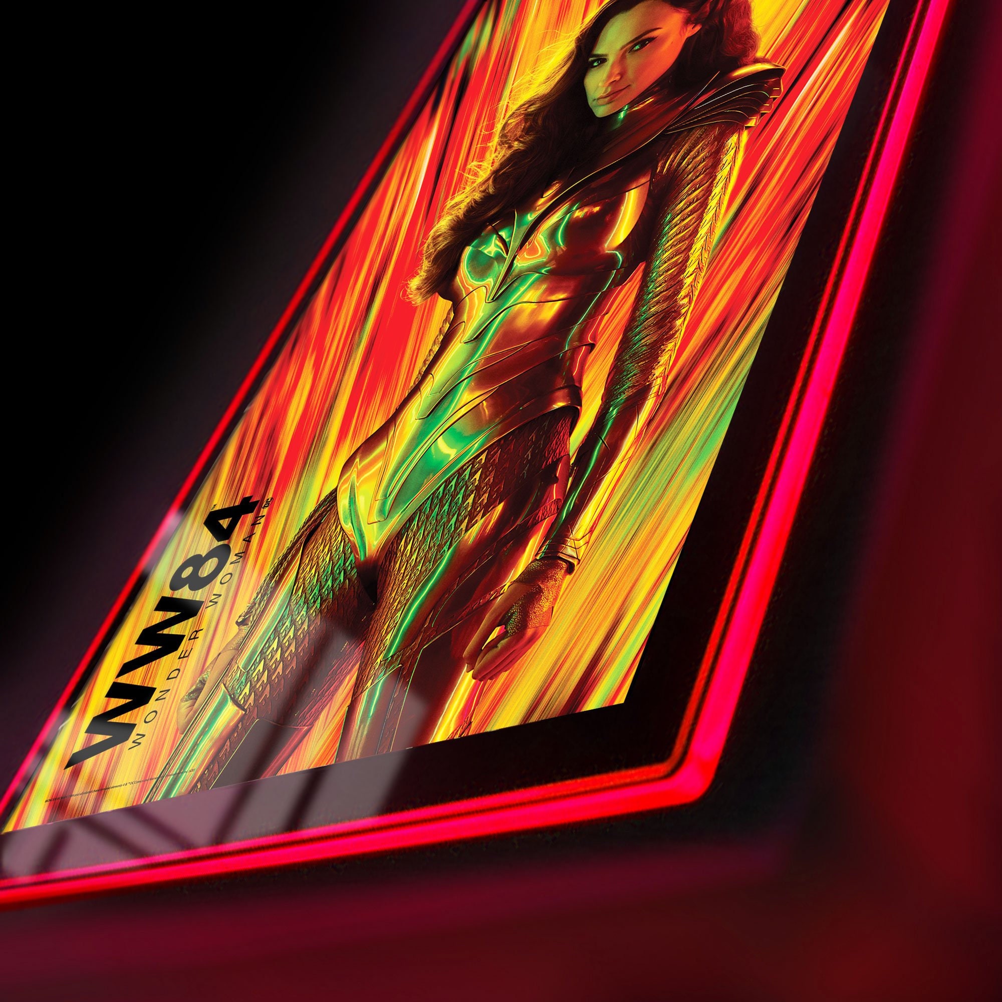Woman Woman Light Illuminated Poster Wall Art - Etsy