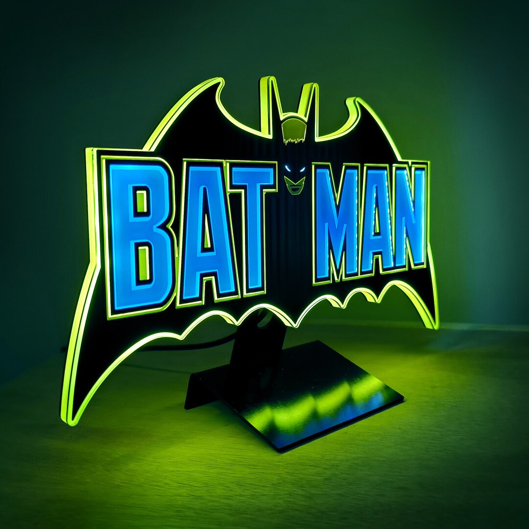 DC Vintage Superman LED Logo Light - Small - Etsy