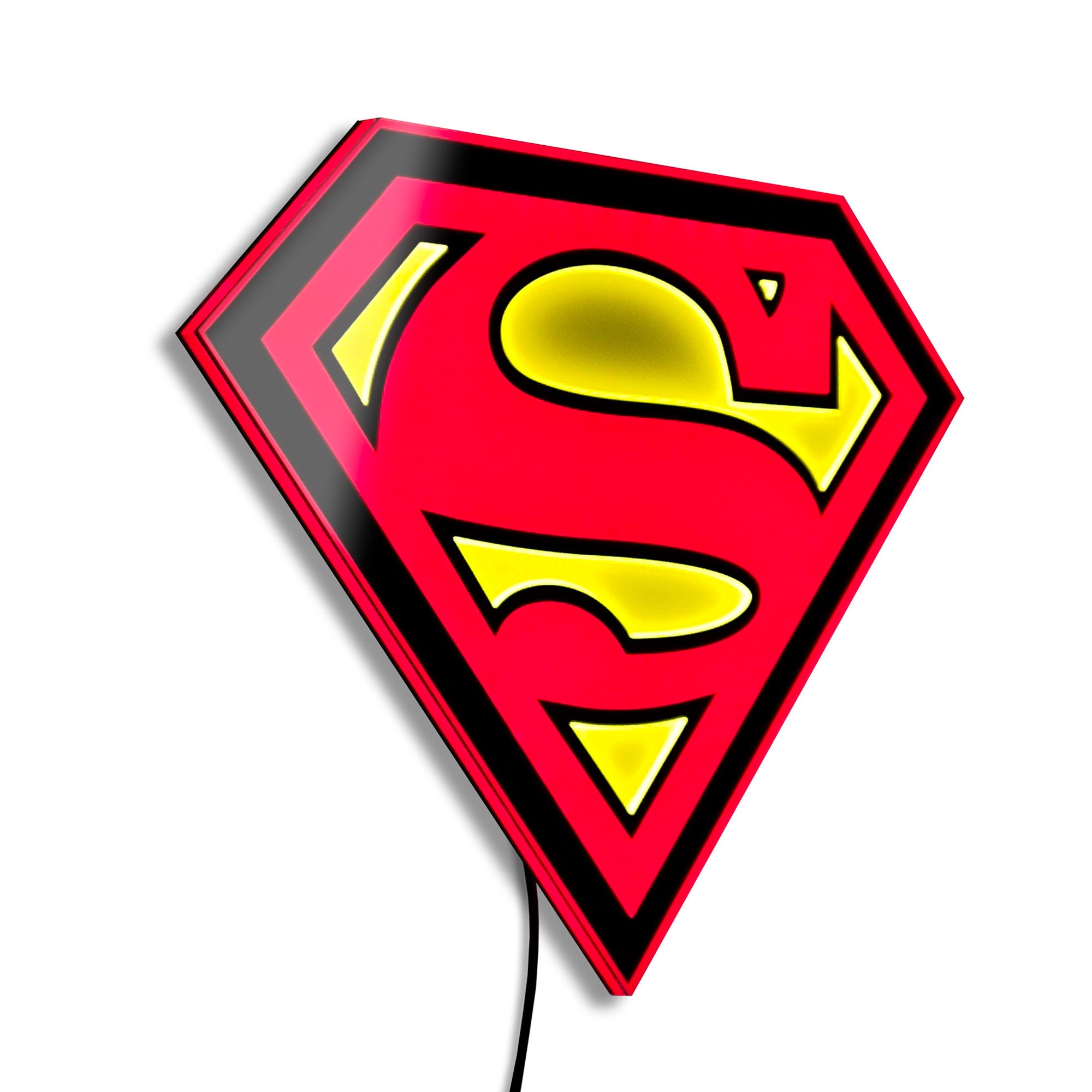 SUPERMAN DC Comics S Shield LED Halo Light (large) - Etsy