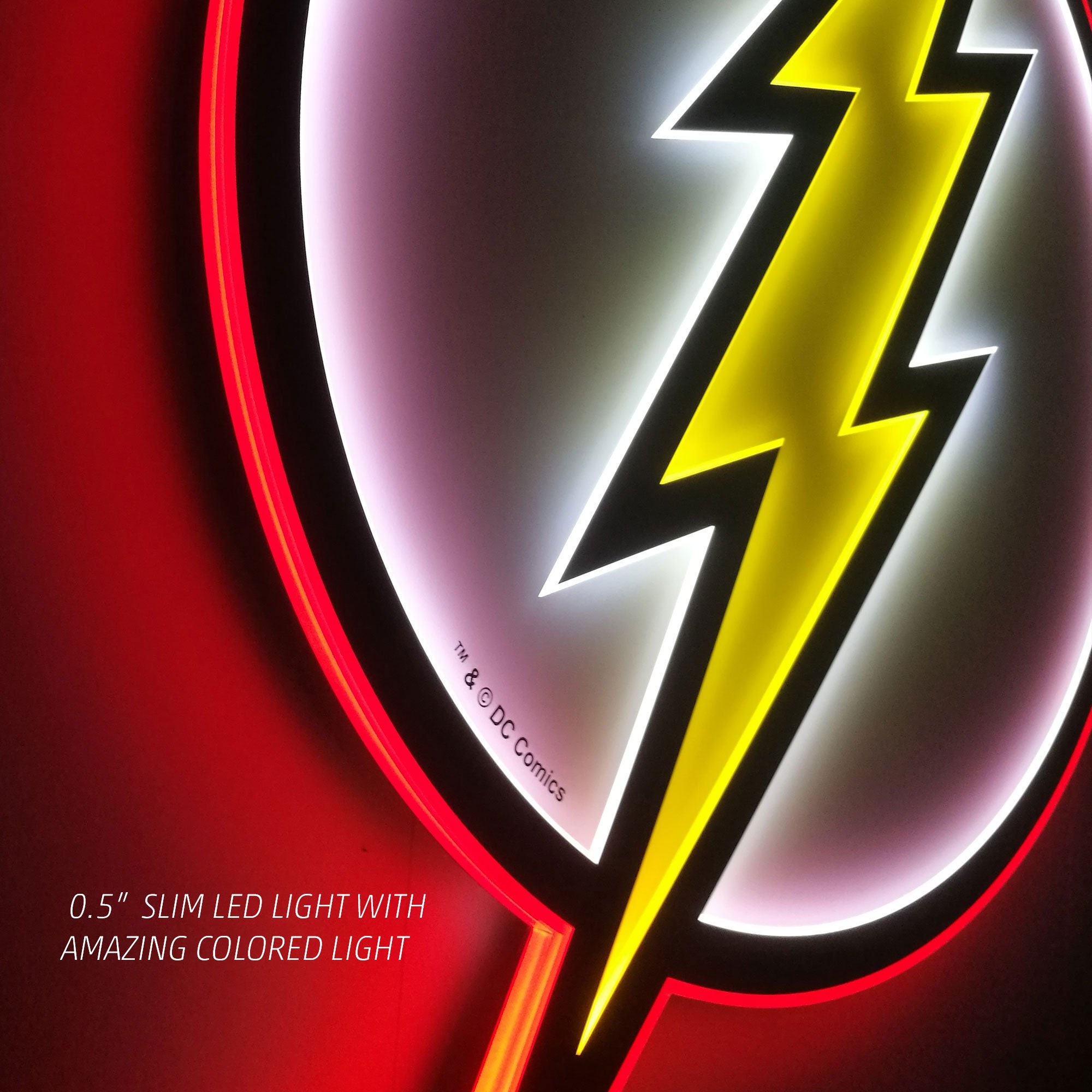 The FLASH DC Comics Thunderbolt LED Halo Light (large) - Etsy