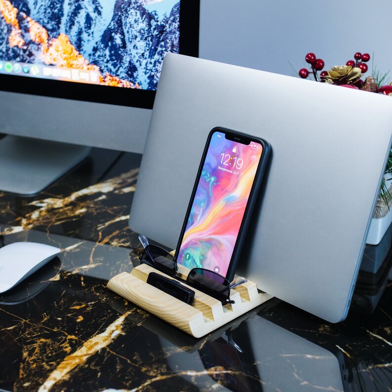 Apple Ipad Pro Tablet Wooden Holder on the Table Rest Tidy - Etsy