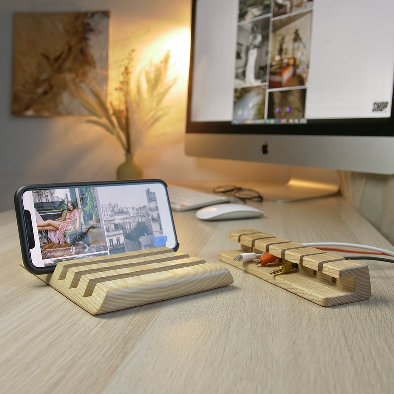 Apple Ipad Pro Tablet Wooden Holder on the Table Rest Tidy - Etsy