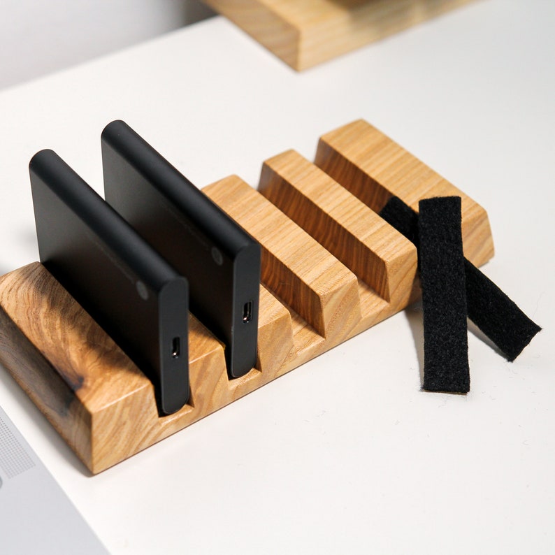 Wooden Stand Holder for 5 Hard Drive External Portable Save | Etsy