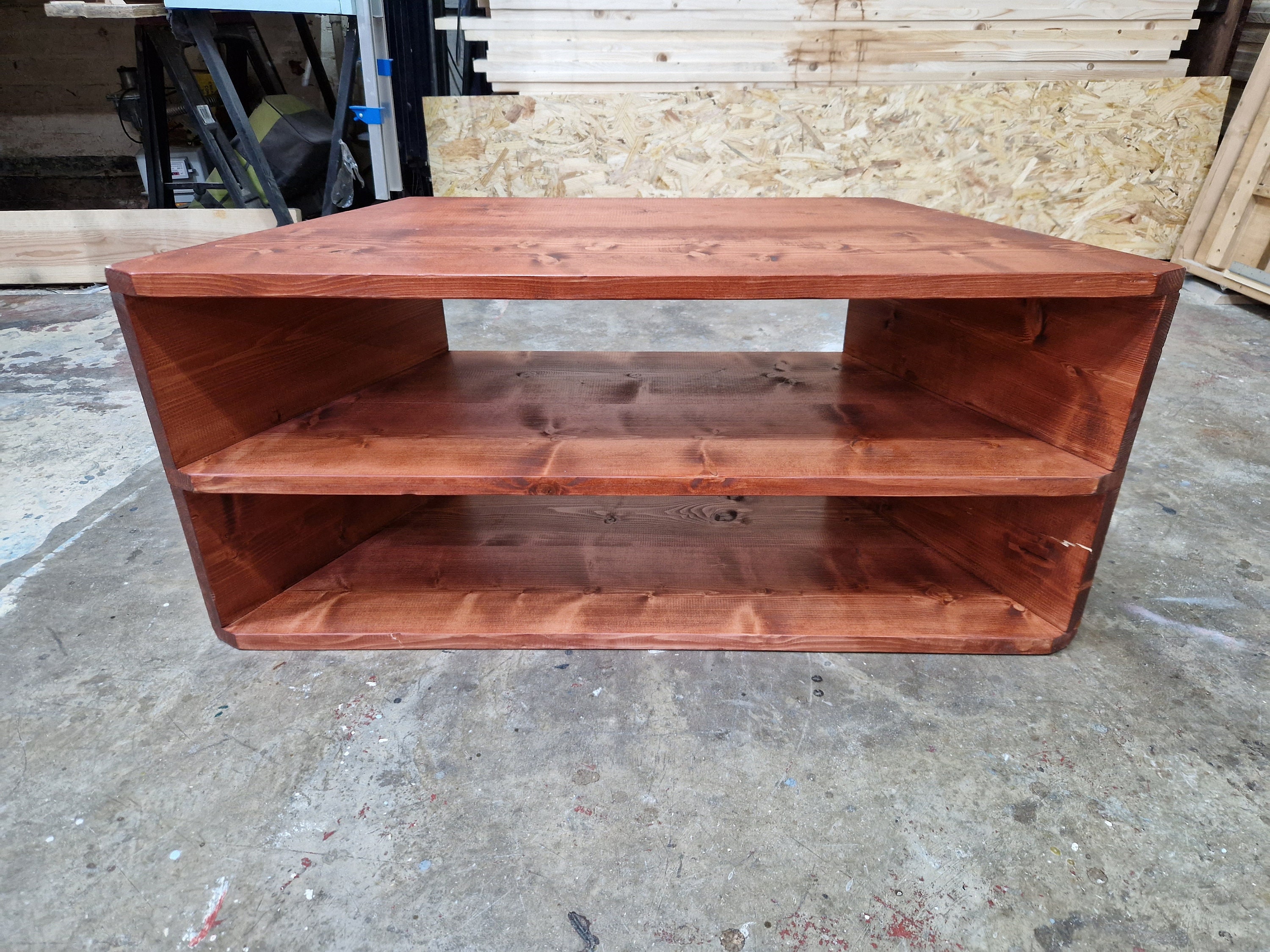 Corner tv table store