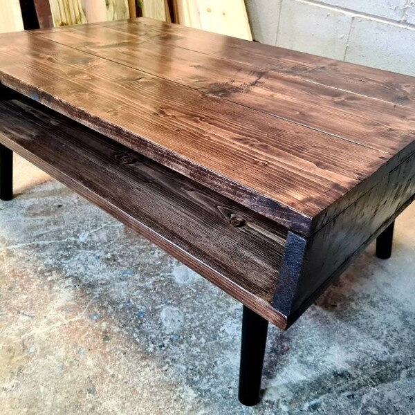 Rustic Side Table - Etsy UK