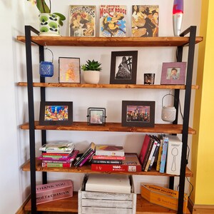 HYLLE Shelves Unit Bookshelf Rustic Industrial Vintage Wood Office ...