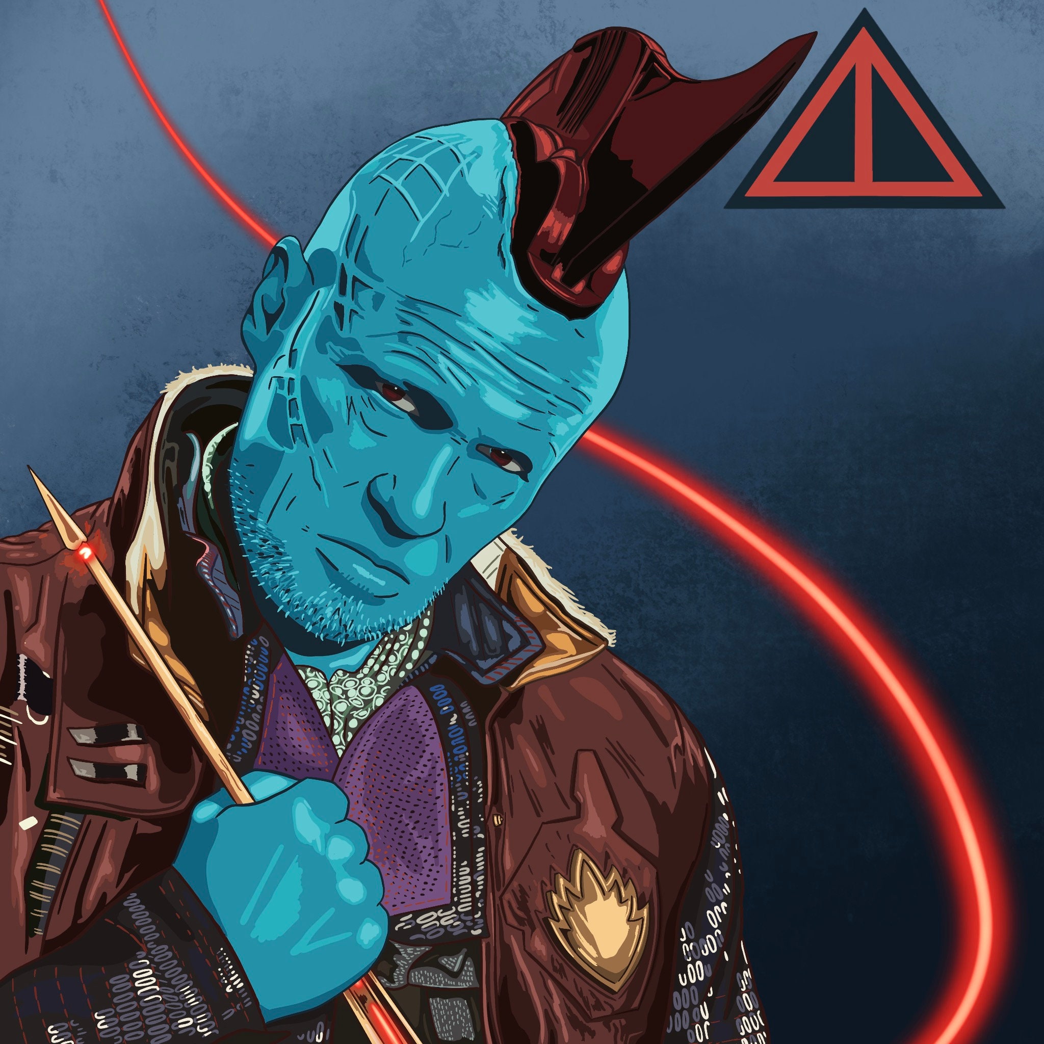 Yondu Marvel Superhero Art Print - Etsy