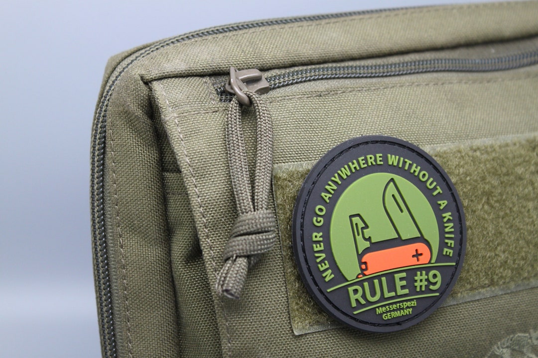 ACCESSORY Rubber Patch With Velcro - Made in Germany Rule#9 - Etsy