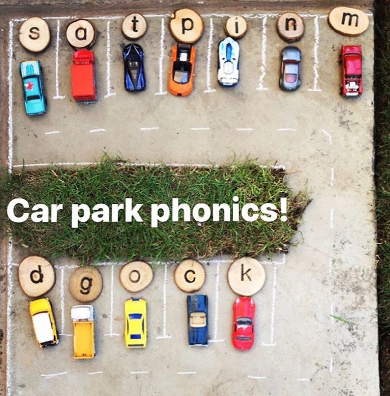 Read Write Inc Set 1, RWI Phonics, Log Slices, Wooden, Literacy, Lower ...