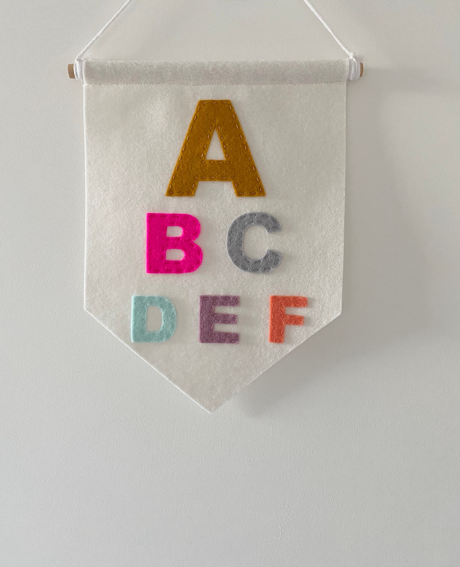 ABC banner wall hanging banner alphabet banner kids decor | Etsy