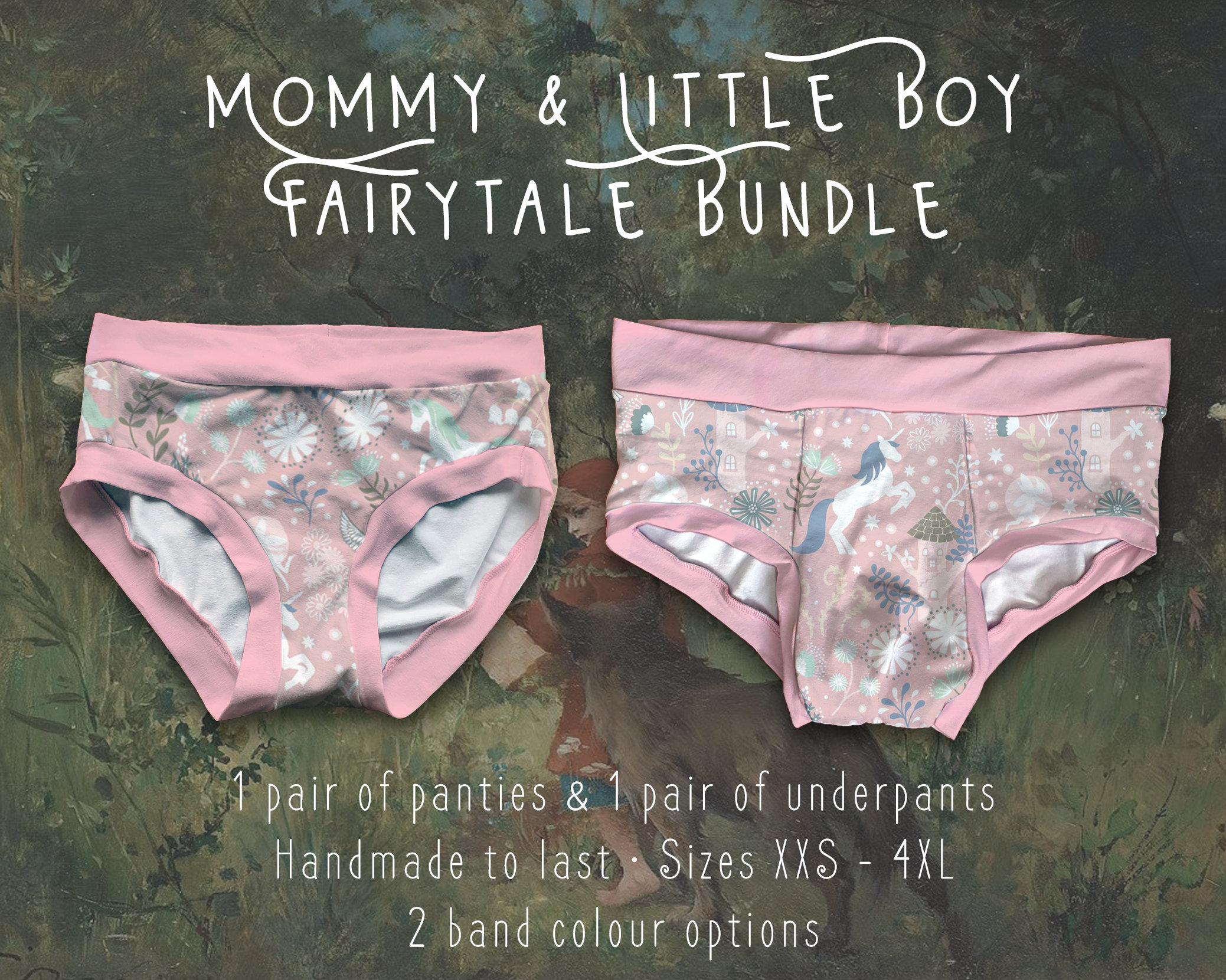 2 Pairs MDLB Underwear His & Hers ABDL Fairytale Set | Etsy